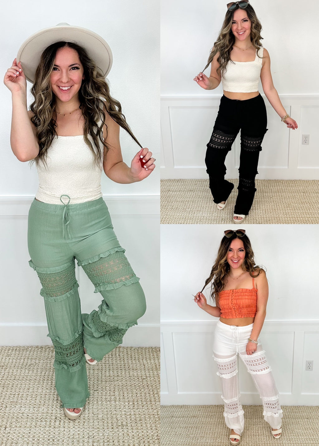 Roll the Dice High Rise Rayon Blend Avery Mae Bottoms - 3 colors! – Avery Mae Boutique