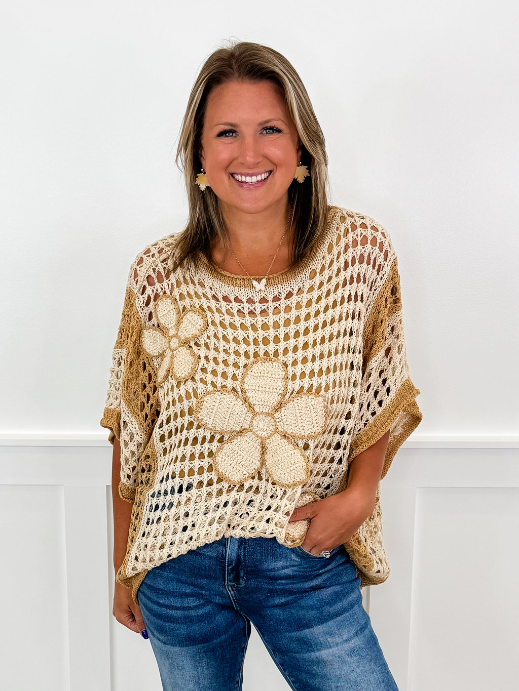 Embracing the Changes Knit Short Sleeve Cream Avery Mae Top – Avery Mae Boutique