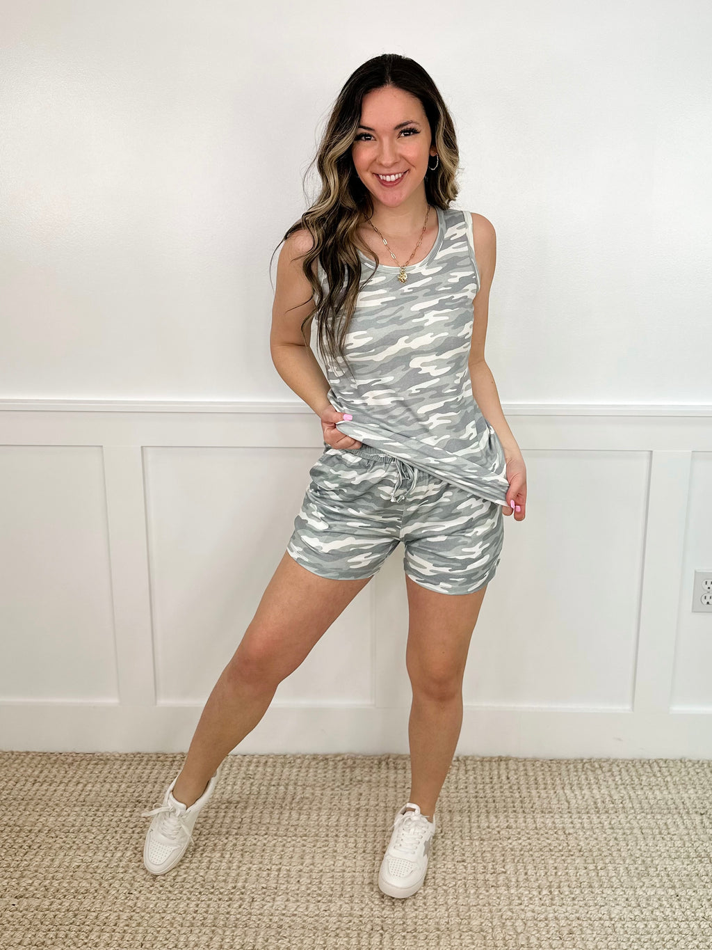 Hiding in the Open High Rise Camo Avery Mae Shorts – Avery Mae Boutique