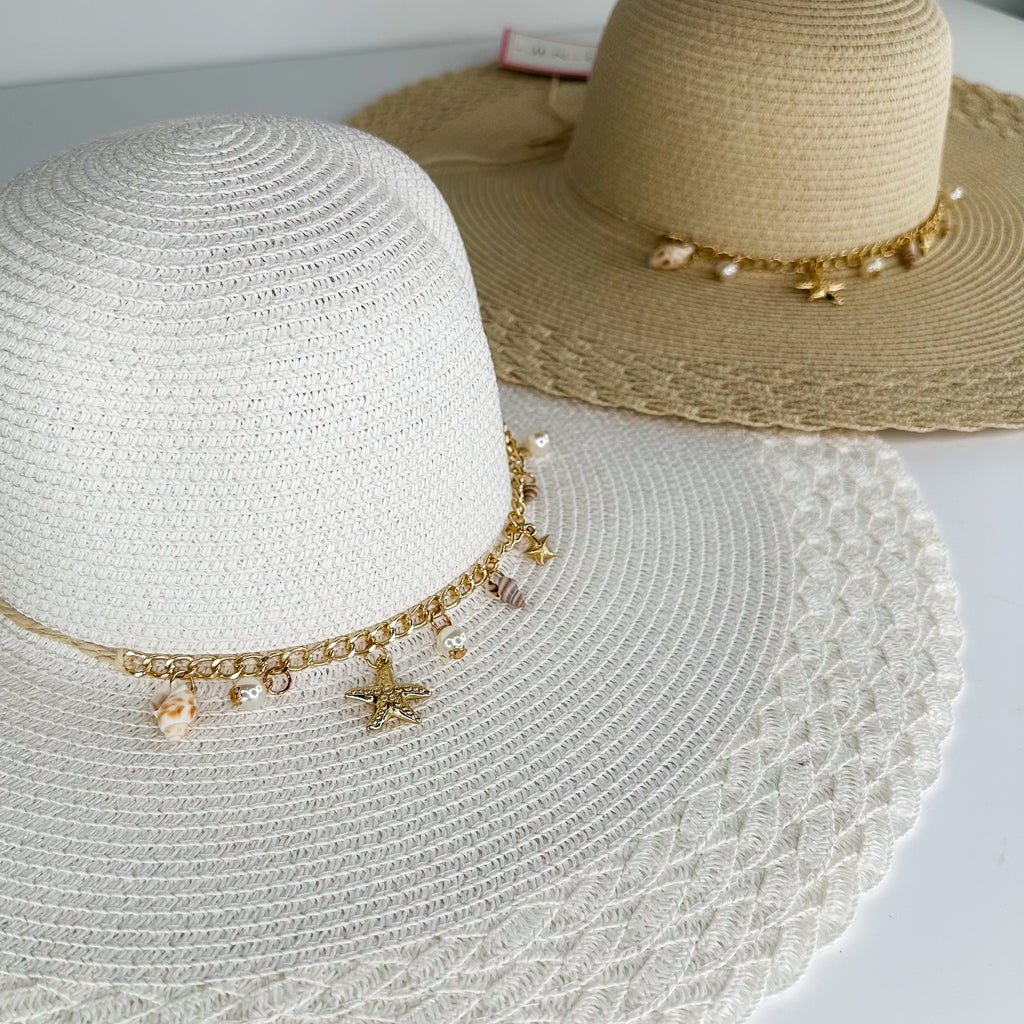 Collecting Shells Wicker Sun Hat - 2 colors! – Avery Mae Boutique