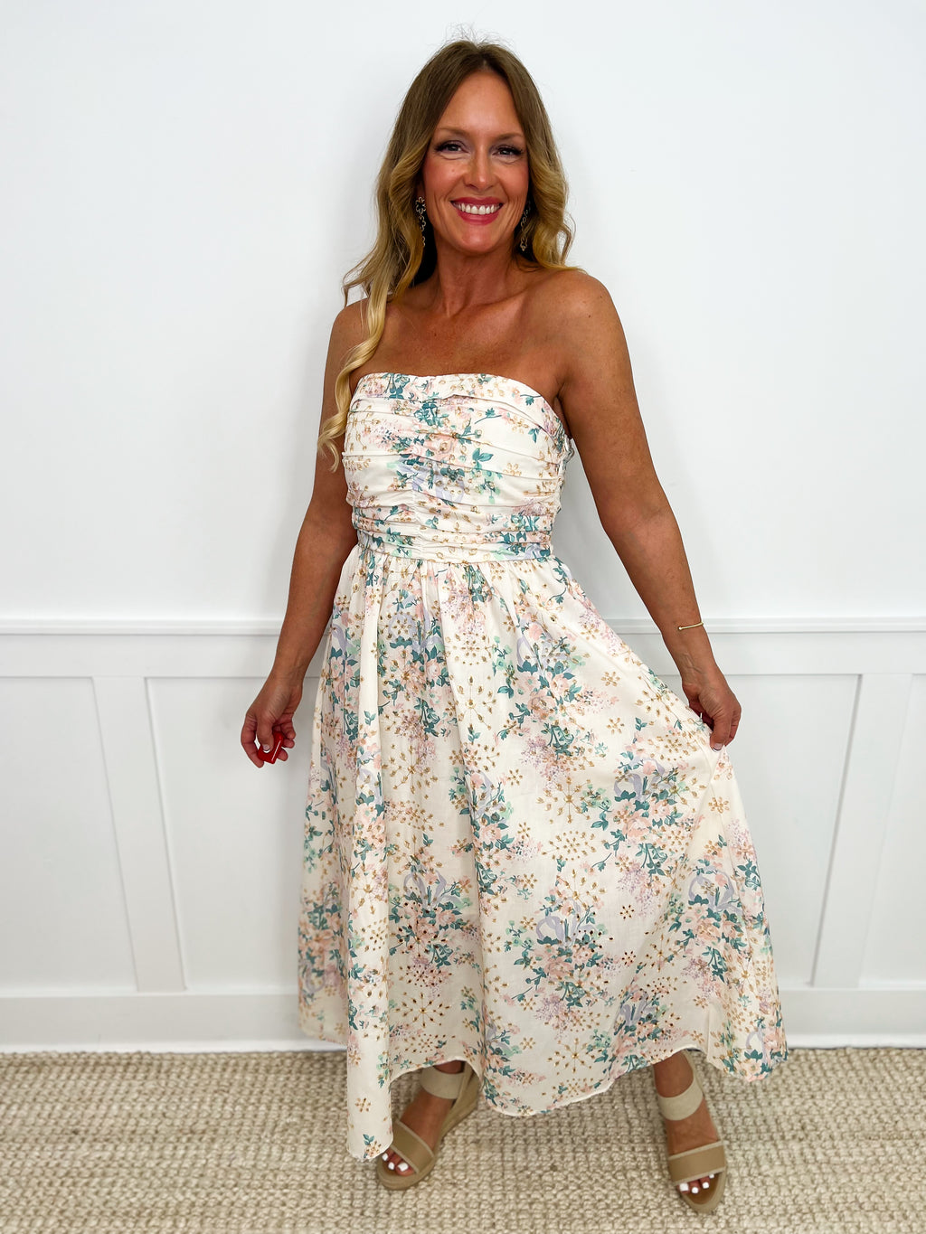 Simply Me Lightweight Strapless Ivory Avery Mae Dress – Avery Mae Boutique