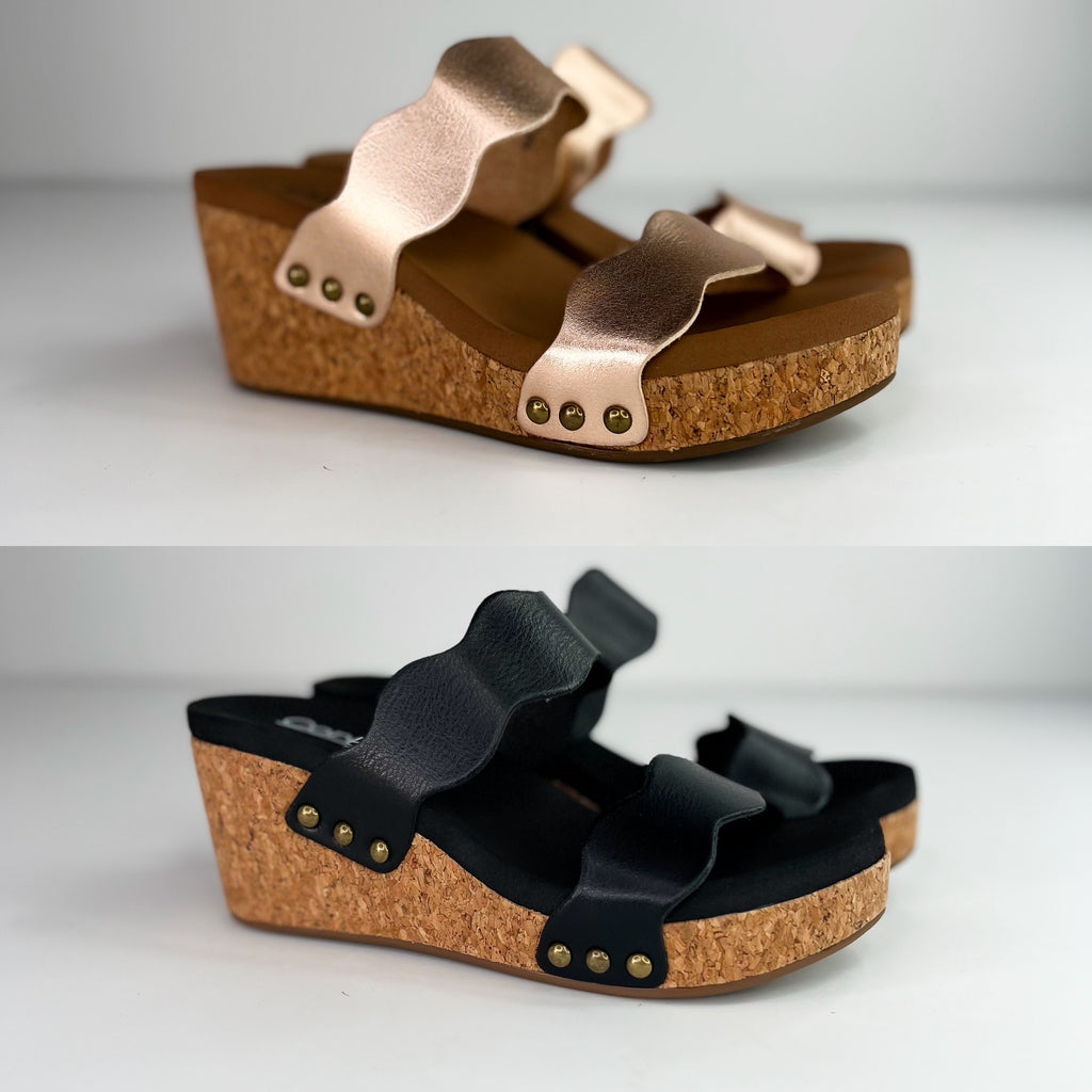 Corkys Follow Your Lead Faux Leather Wedges - 2 colors! – Avery Mae ...