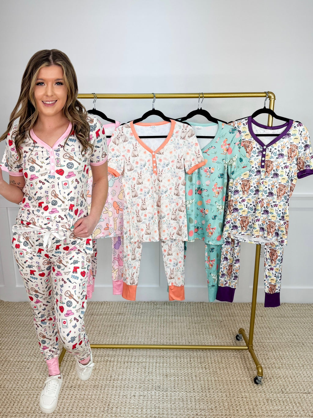 Shirley & Stone Cozy Up High Rise PJ Set - 5 options! – Avery Mae Boutique