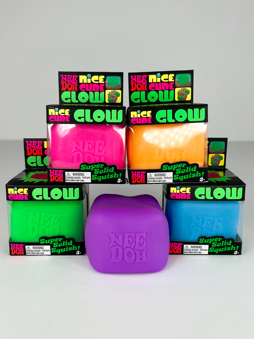 Glow in the Dark Ice Cube Squishy - 5 colors! – Avery Mae Boutique