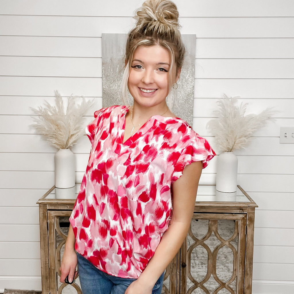 Emily Wonder In Love Again Lightweight Short Sleeve Pink Top – Avery ...